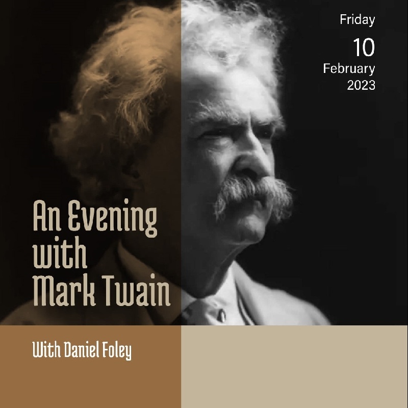 Megatix - Dinner Theatre: An Evening with Mark Twain (WITH DANIEL FOLEY)