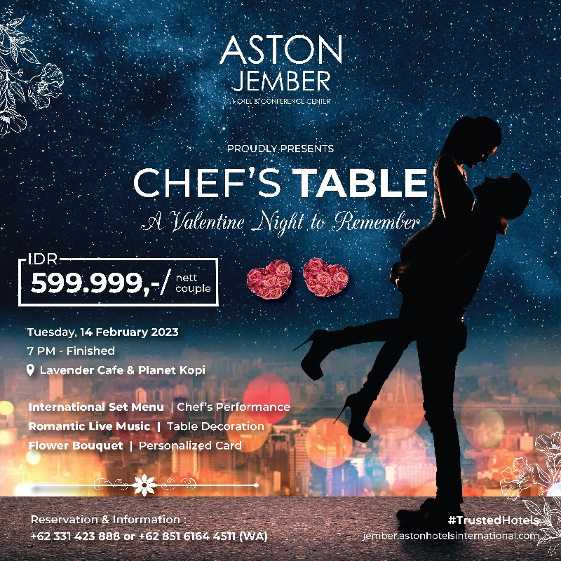 Indonesia - Archipelago - Chef's Table : A Valentine Night to Remember ...