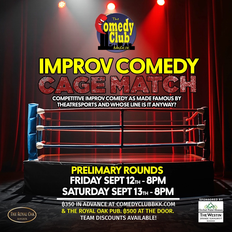 Megatix - IMPROV COMEDY - BUCKET LIST CAGEMATCH!