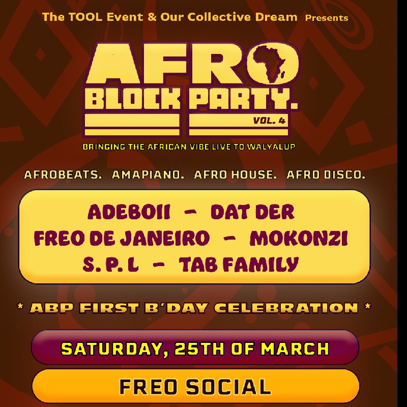 Megatix - AFRO BLOCK PARTY (1ST B'DAY) ~ TOOL x OCD