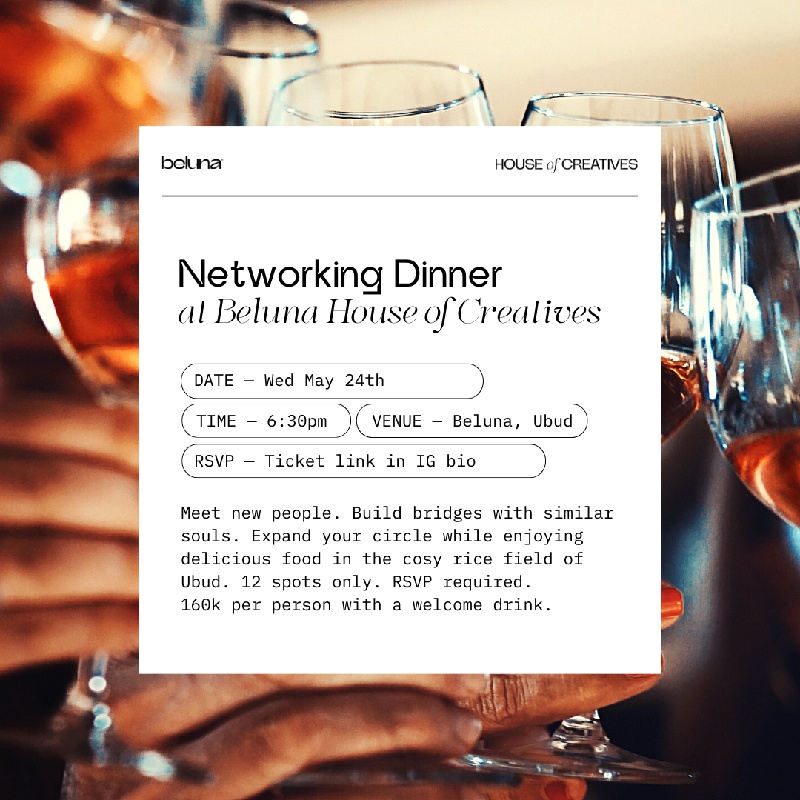 Megatix - Networking Dinner at Beluna House of Creatives I May 24, 2023