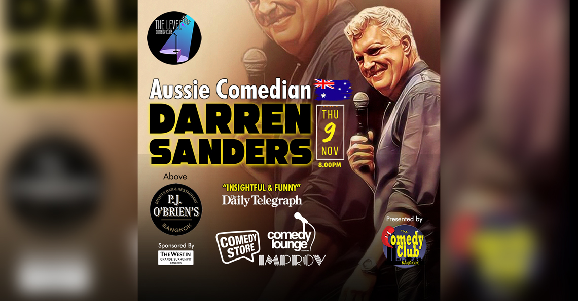 Megatix - Stand-Up Comedy - DARREN SANDERS - Live at The Level Up ...