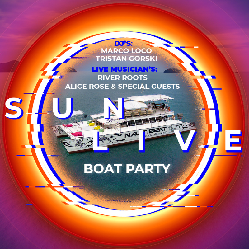 Megatix - Boat Party - 'SunLive' on the 'Nauti Beat' 29th Jan 2024