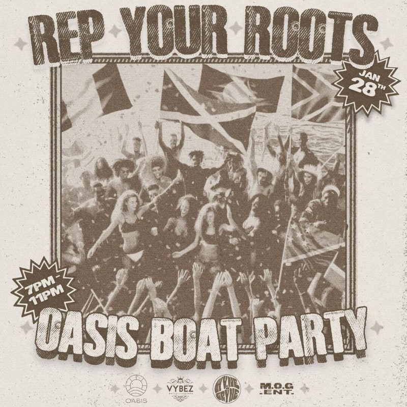 Megatix - Rep Your Roots Oasis Boat Party