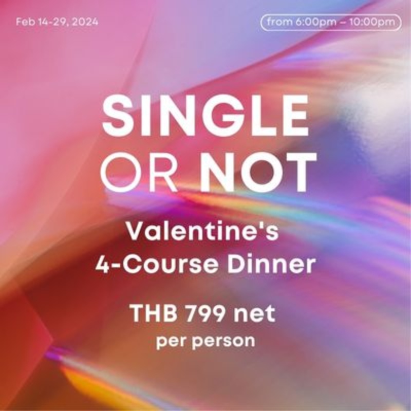 Megatix - SINGLE or NOT Valentine's 4-Course Dinner