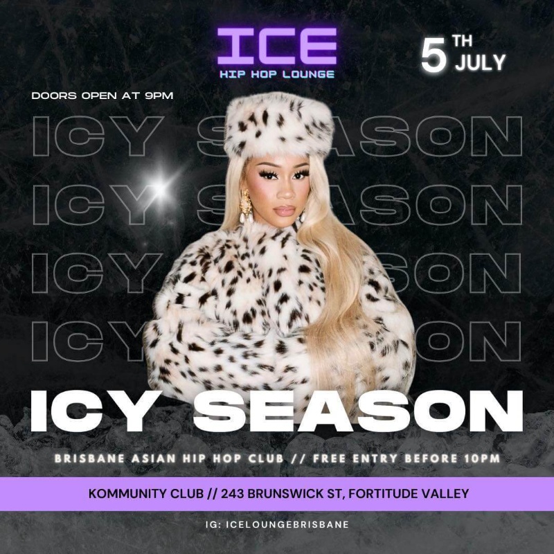 Megatix - ICE HIP HOP LOUNGE ICY SEASON! Friday 5th July! (Brisbane)