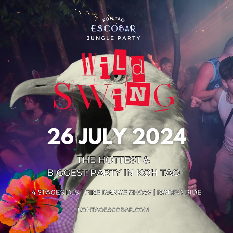 Megatix - Escobar KohTao - Wild Swing⚡️🌴 26.7.24