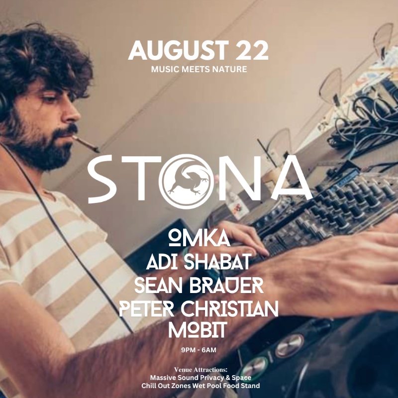 Megatix - Stona Thursday Aug. 22 ft. Omka & Adi Shabbat