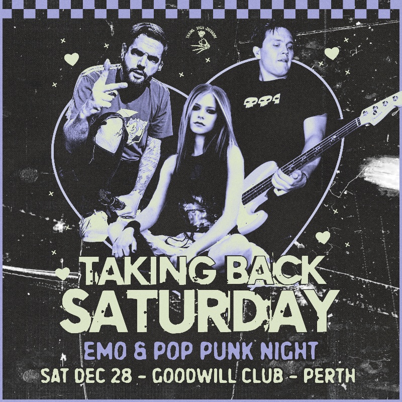 Megatix - TAKING BACK SATURDAY: Emo & Pop Punk Night - Perth