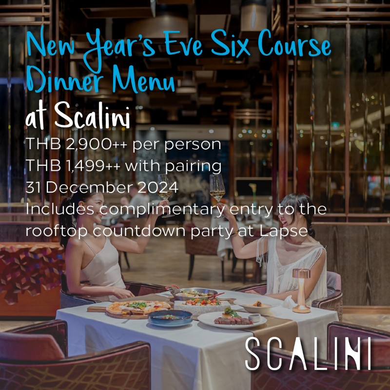 Megatix - New Year’s Eve Six Course Dinner Menu at Scalini