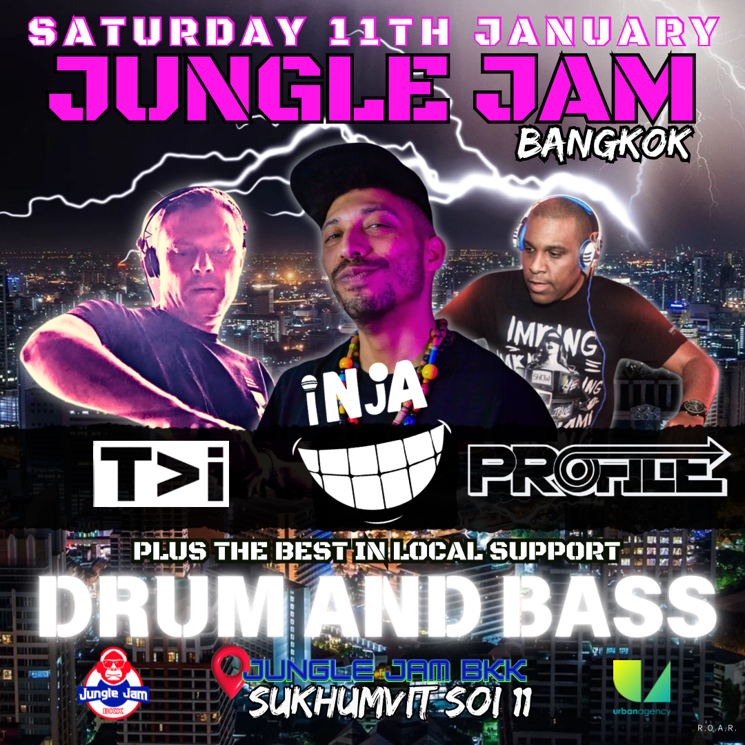 Megatix - Jungle Jam Bkk Presents INJA, T>I and PROFILE